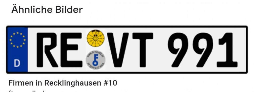 Kennzeichen Reservieren Recklinghausen