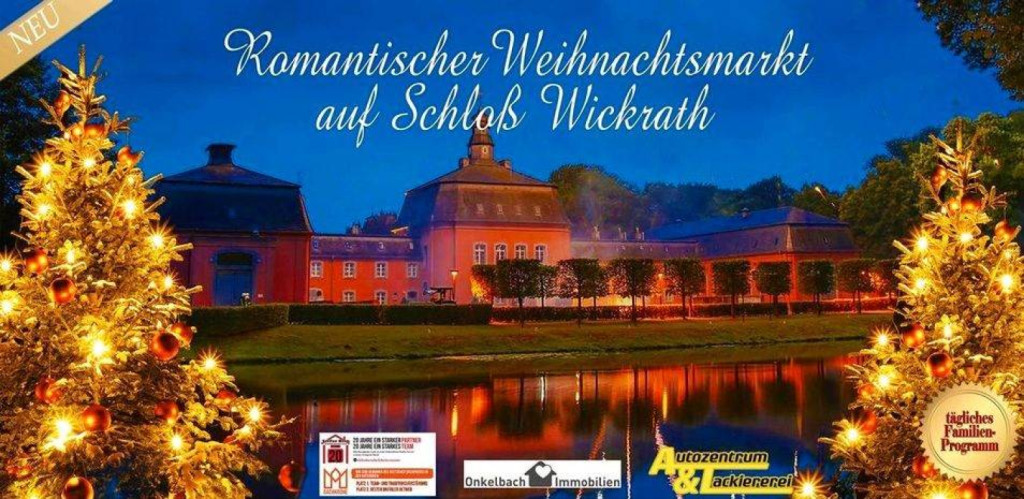 Weihnachtsmarkt auf Schloss Wickrath bietet noch freie Ausstellerplätze an
