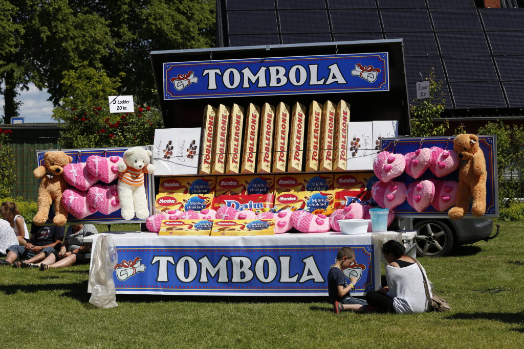 Tombola. Event, Messen, Verkaufanhänger