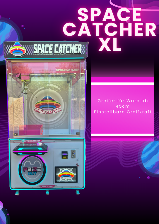 XL Greifer Space Catcher mit Kapselausgabe erhältlich