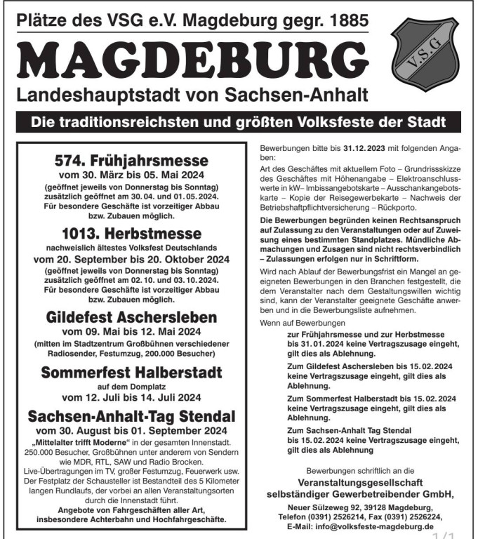 Sachsen Anhalt Tag 2024 Stendal